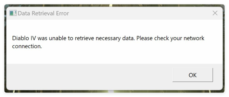 暗黑4启动报错Data Retrieval Error的解决办法-游戏资讯-不白给
